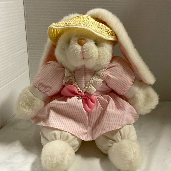Prestige Toy Corp | Toys | Vintage White Bunny Rabbit Plush Prestige ...